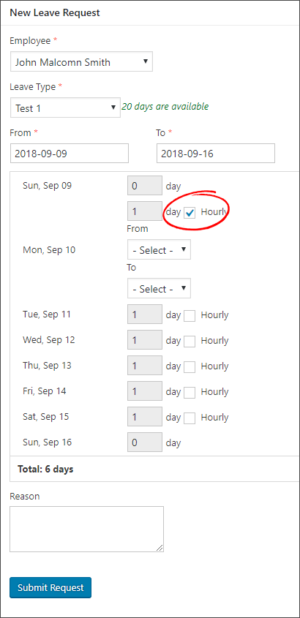 3.3 Leave Requests - WP-HR Manager